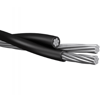 Alcan Cable #6 Aluminum Triplex Overhead Service Drop Cable, 7 Strands ...