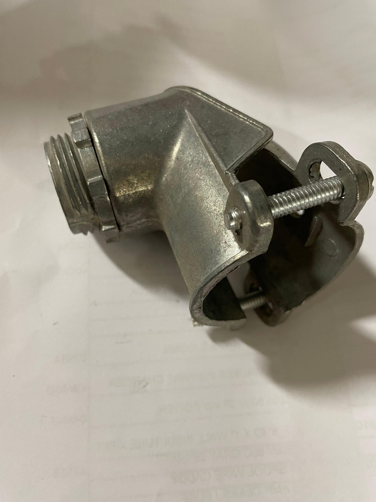 1" 90 DEG. ANGLE CONNECTOR FOR FLEX AND MC CABLE — American Copper & Brass