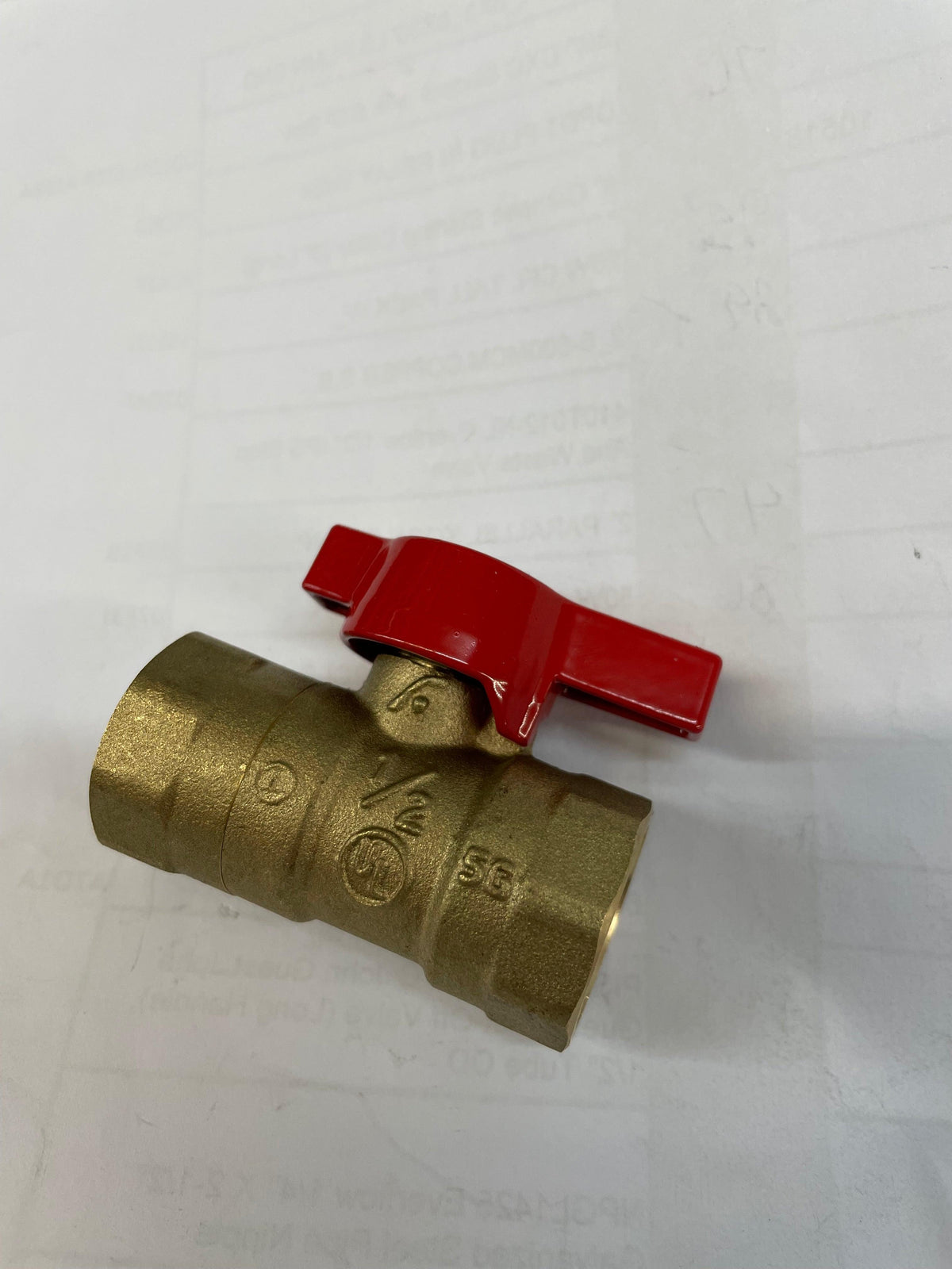 1/2" Gas Valve-CSA — American Copper & Brass