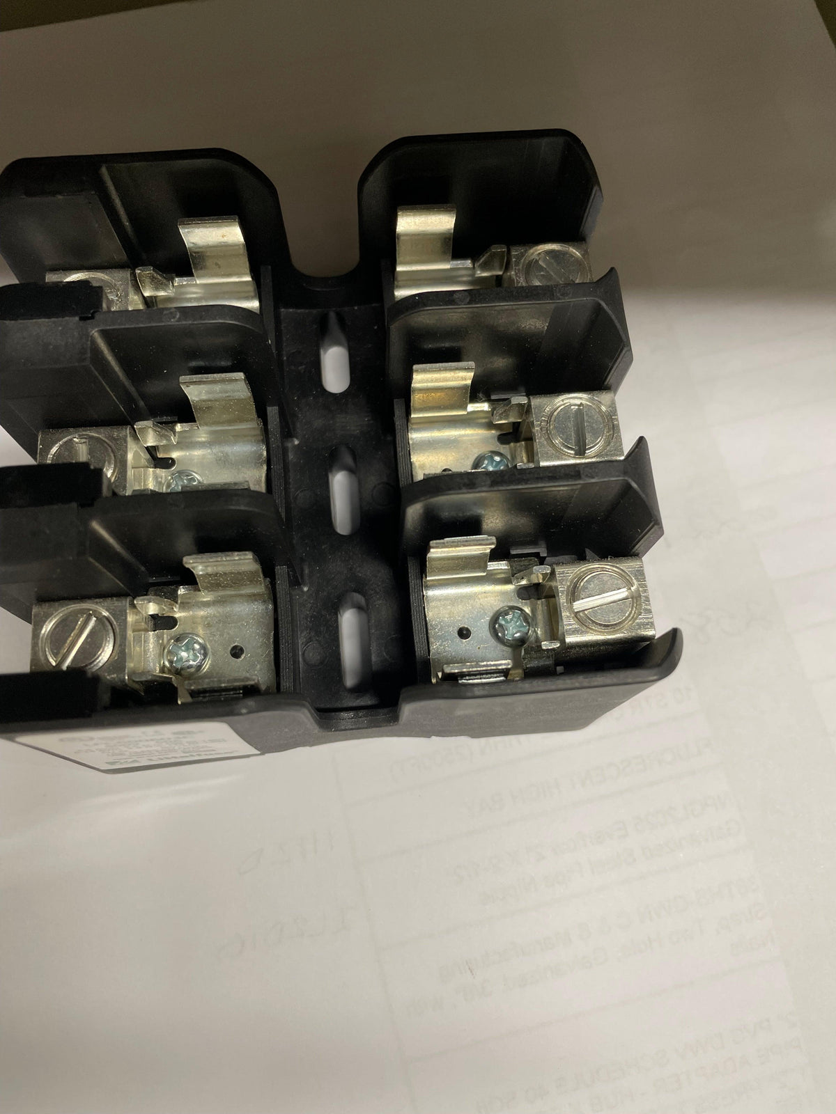 CLASS R 3 POLE 30A 600V FUSE BLOCK — American Copper & Brass