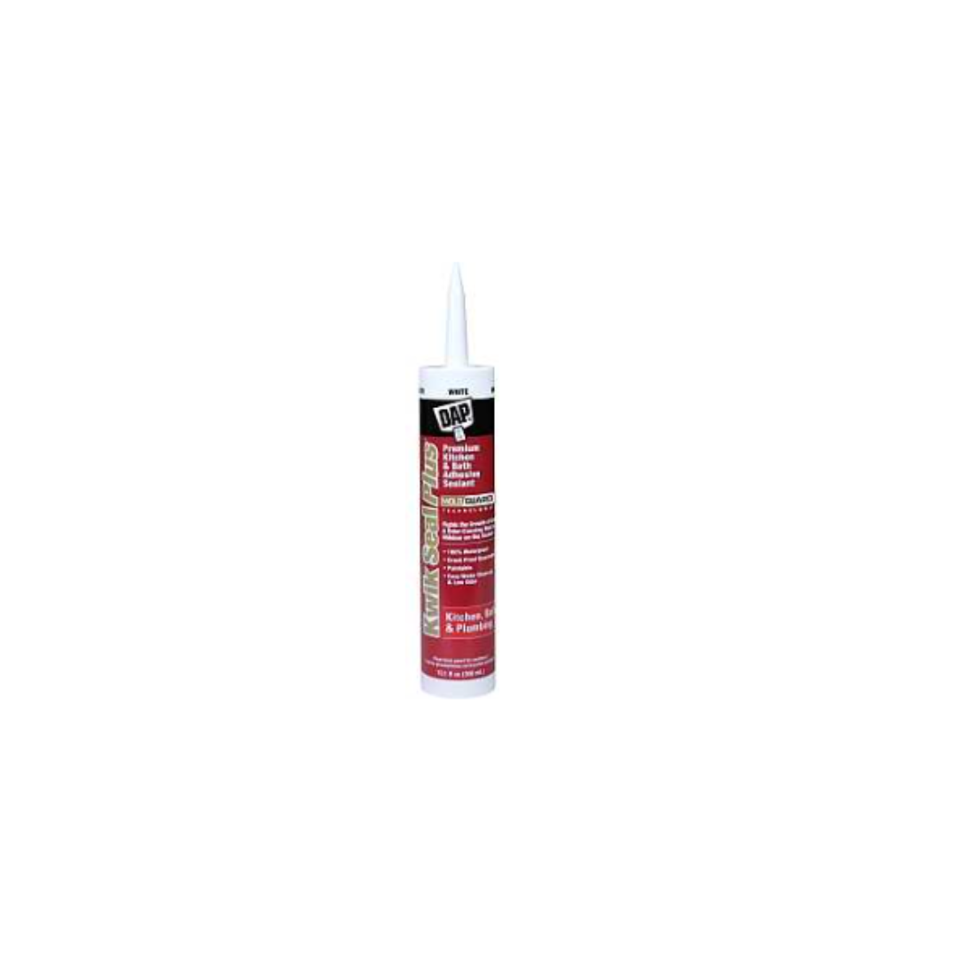 DAP 18510 Adhesive Sealant, White, 24 hr Curing, -20 to 150 deg F, 10 ...