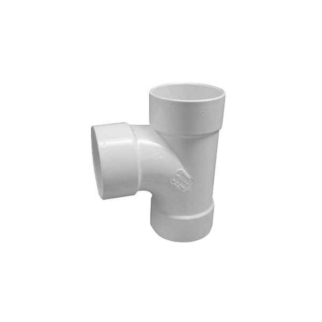 Canplas 414124BC Sanitary Pipe Tee, 4 in, Hub, PVC — American Copper ...