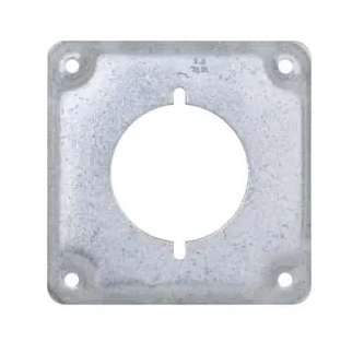 TP518 Eaton Crouse-Hinds Square Surface Cover, 4", Raised Surface, Ste ...