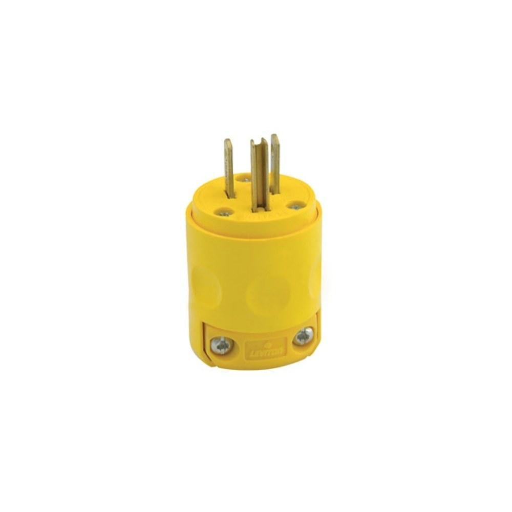 515PV Leviton 15 Amp, 125 Volt, NEMA 5-15P, 2-Pole, 3-Wire, Plug, Stra ...