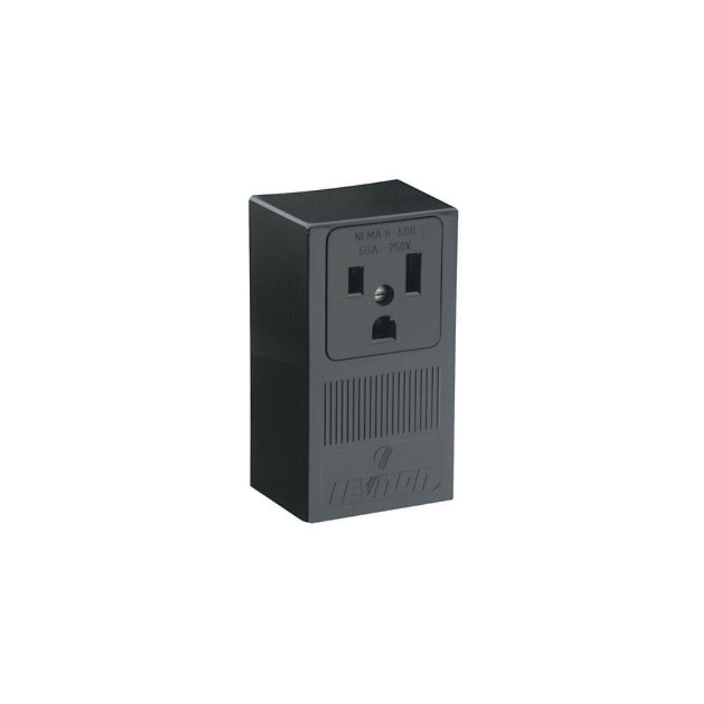 5378-P00 Leviton 50 Amp, 250 Volt, NEMA 6-50R, 2P, 3W, Surface MTG Rec ...