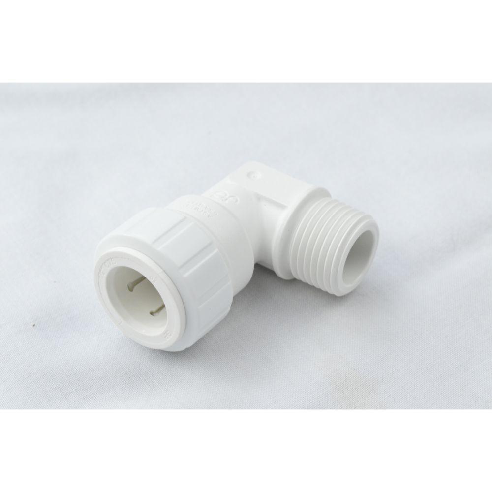 PSEI482024 RWC John Guest Speedfit Male Fixed Elbow (NPT Thread), 1/2 ...