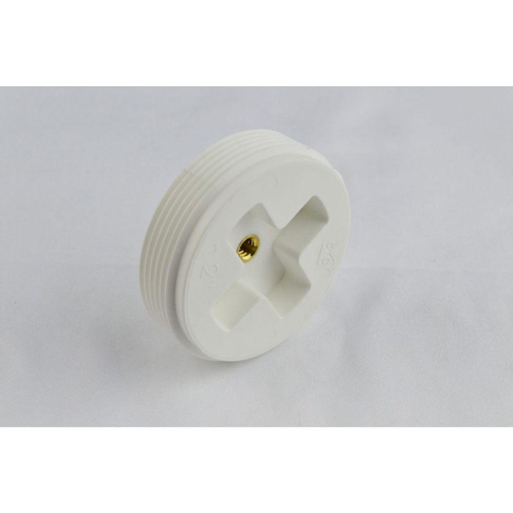 878-60 Sioux Chief Slotted Polypro Flush Plug, 6" with Threaded Brass ...