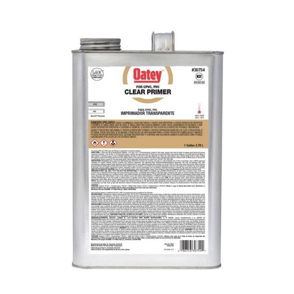 30754 OATEY 1 Gallon PVC Clear Primer — American Copper & Brass