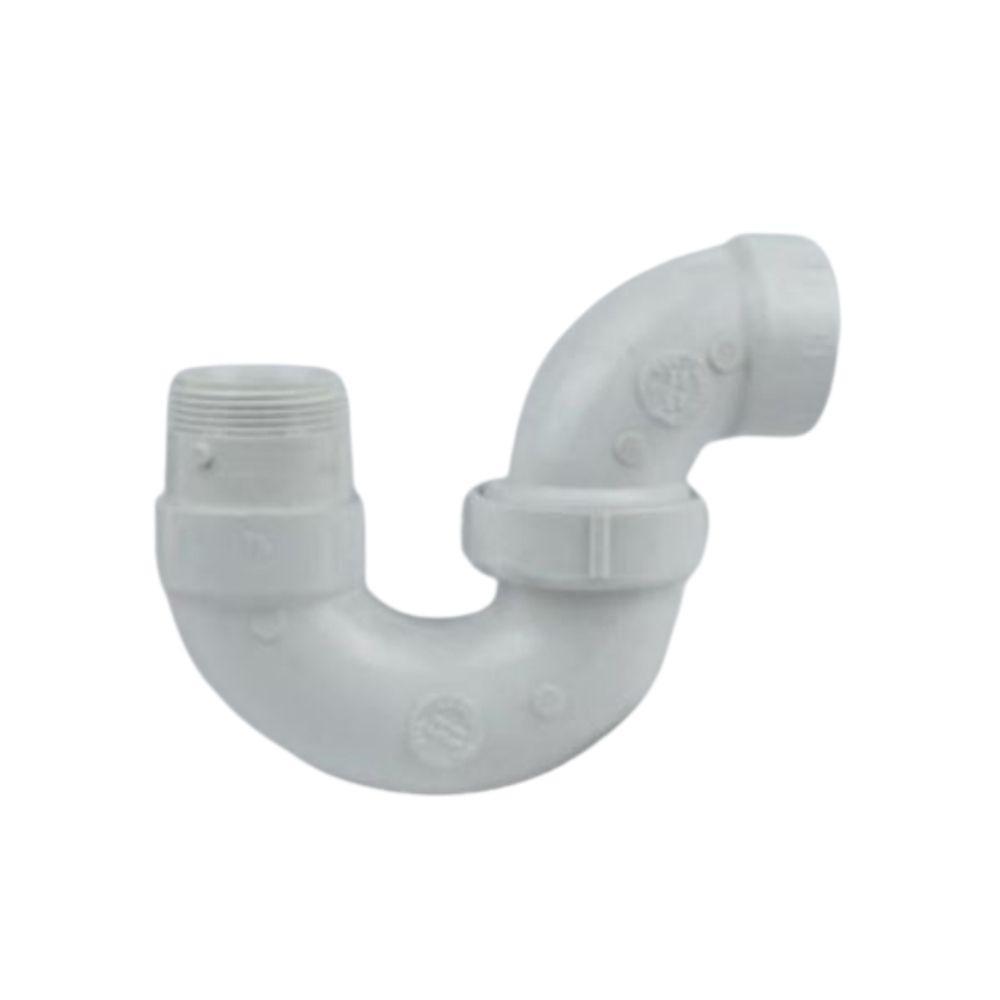 D711-015 LASCO Fittings 1-1/2" DWV La Pattern P-Trap H X SJ with Plast ...