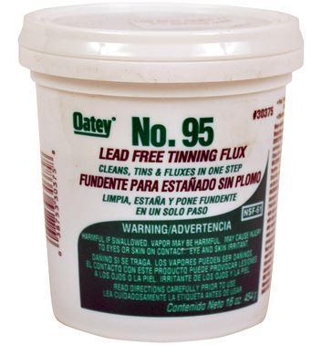 30375 OATEY No. 95 Lead Free Tinning Flux - 16 oz — American Copper & Brass