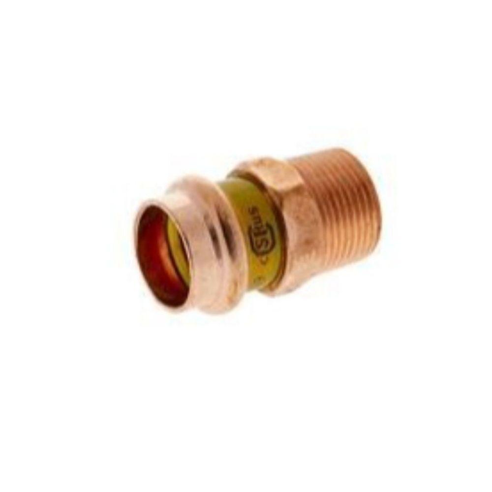 NIBCO PCH604 1/2" Press X MNPT Copper Adapter — American Copper & Brass